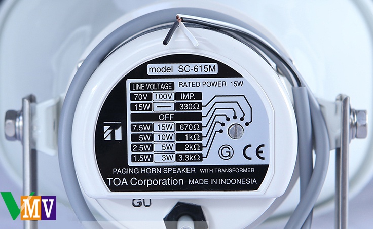 SC-615M - Loa Nén 15W Trở Kháng Cao TOA hàng chính hãng, TOA SC-615M AS ...